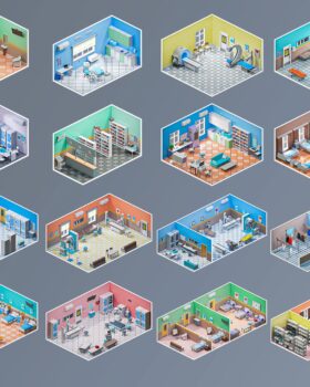 Animals FREE Low-Poly 3D Models Pack - ITHappy Studios