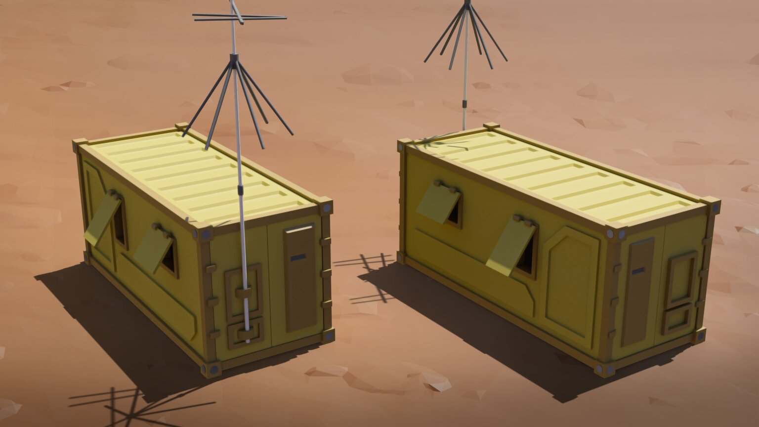 Military FREE - Low-Poly 3D Models Pack - ITHappy Studios