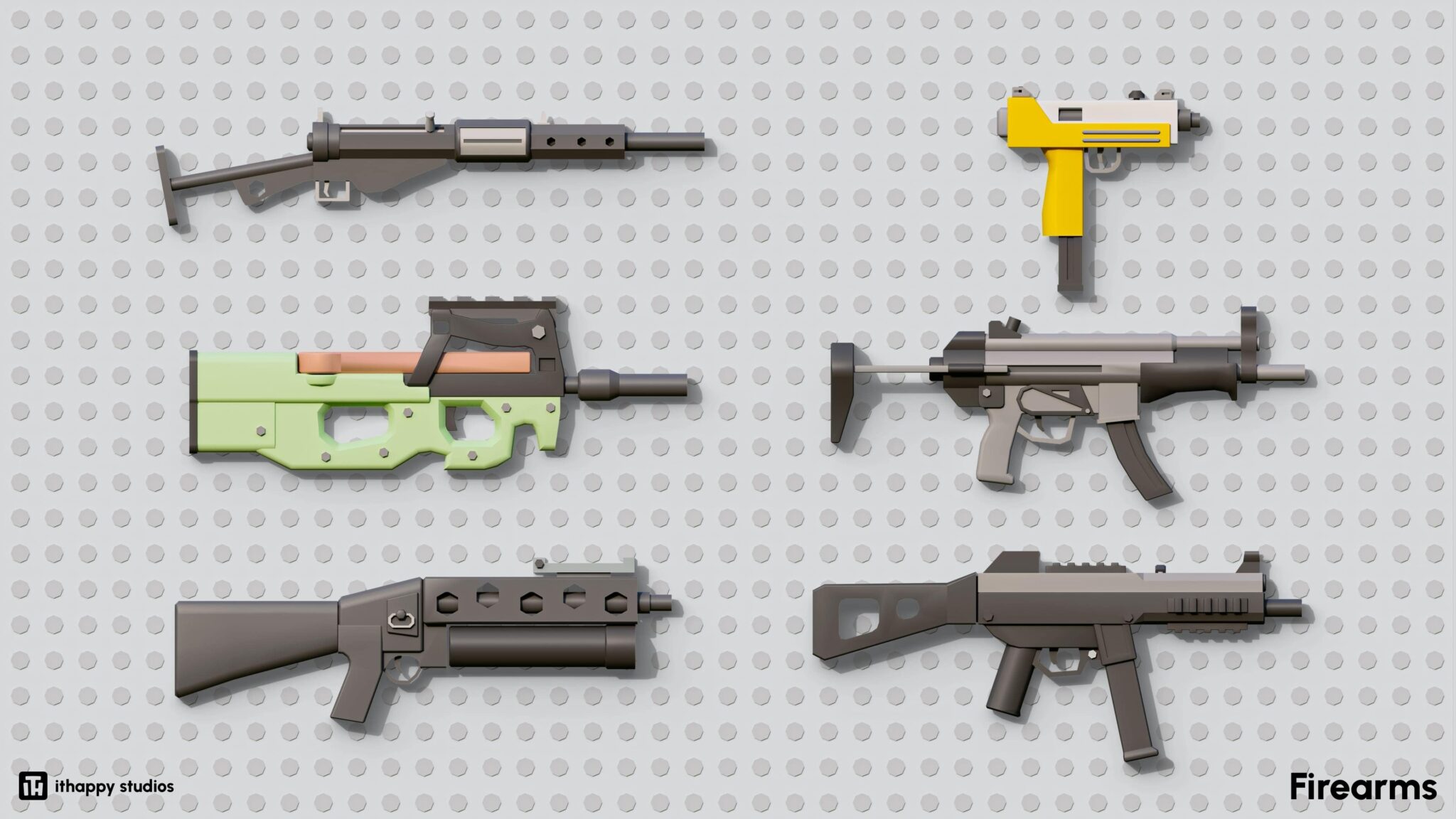 Firearms Pack | Low-Poly Weapon Models for Unity & Unreal