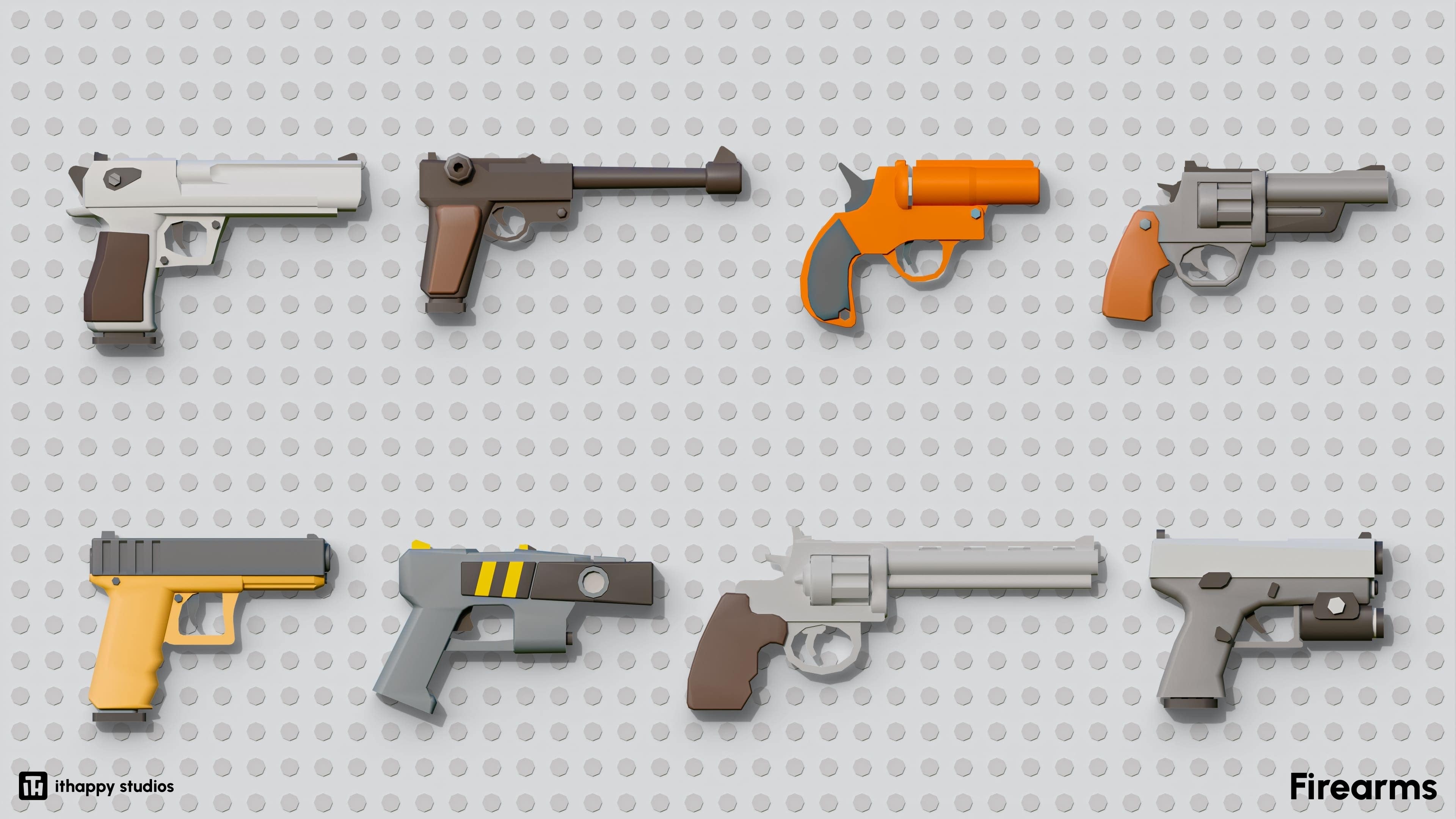 Firearms Pack | Low-Poly Weapon Models for Unity & Unreal