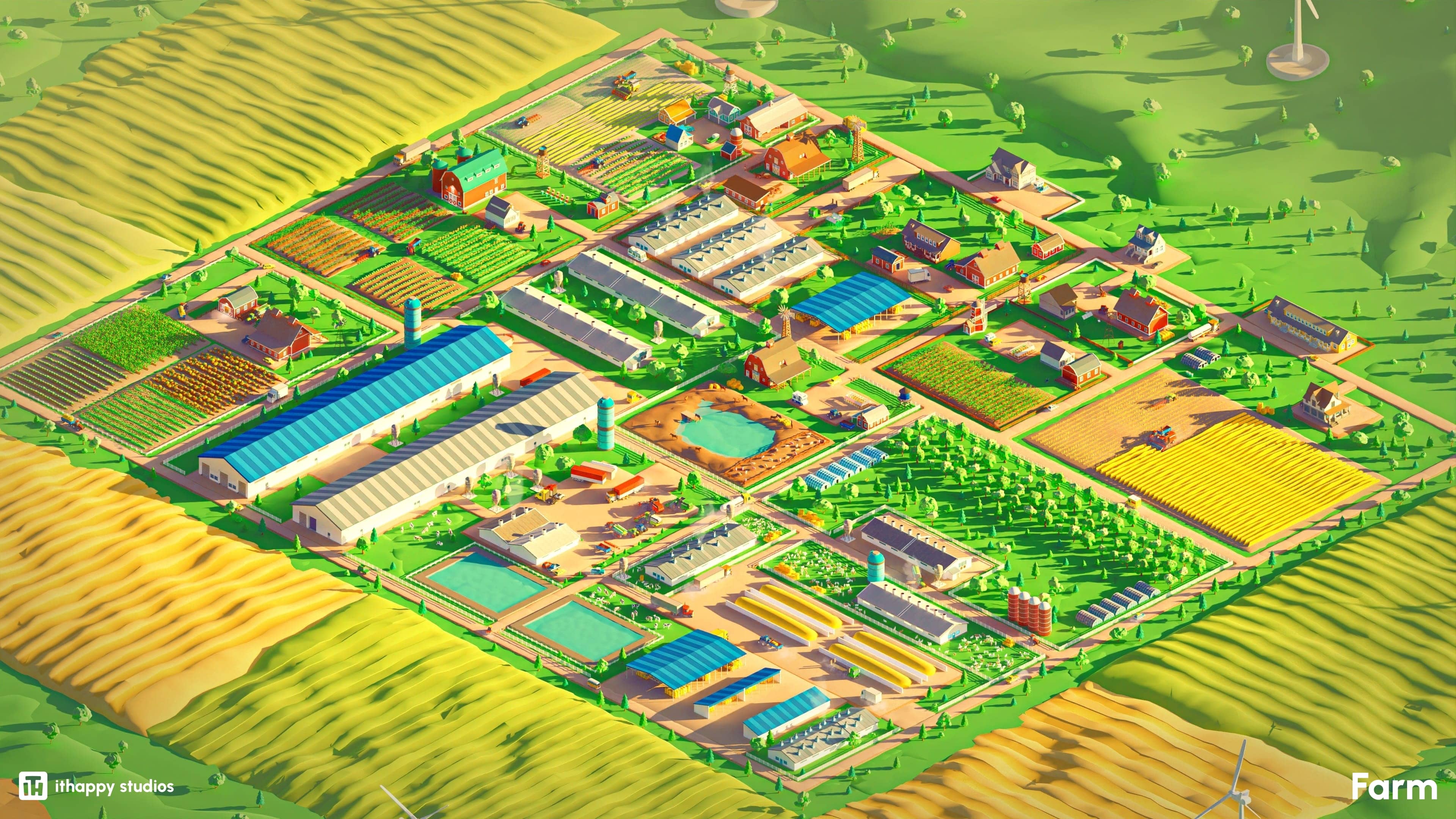 Farm 3D Asset Pack | Low Poly Models for Farm Games