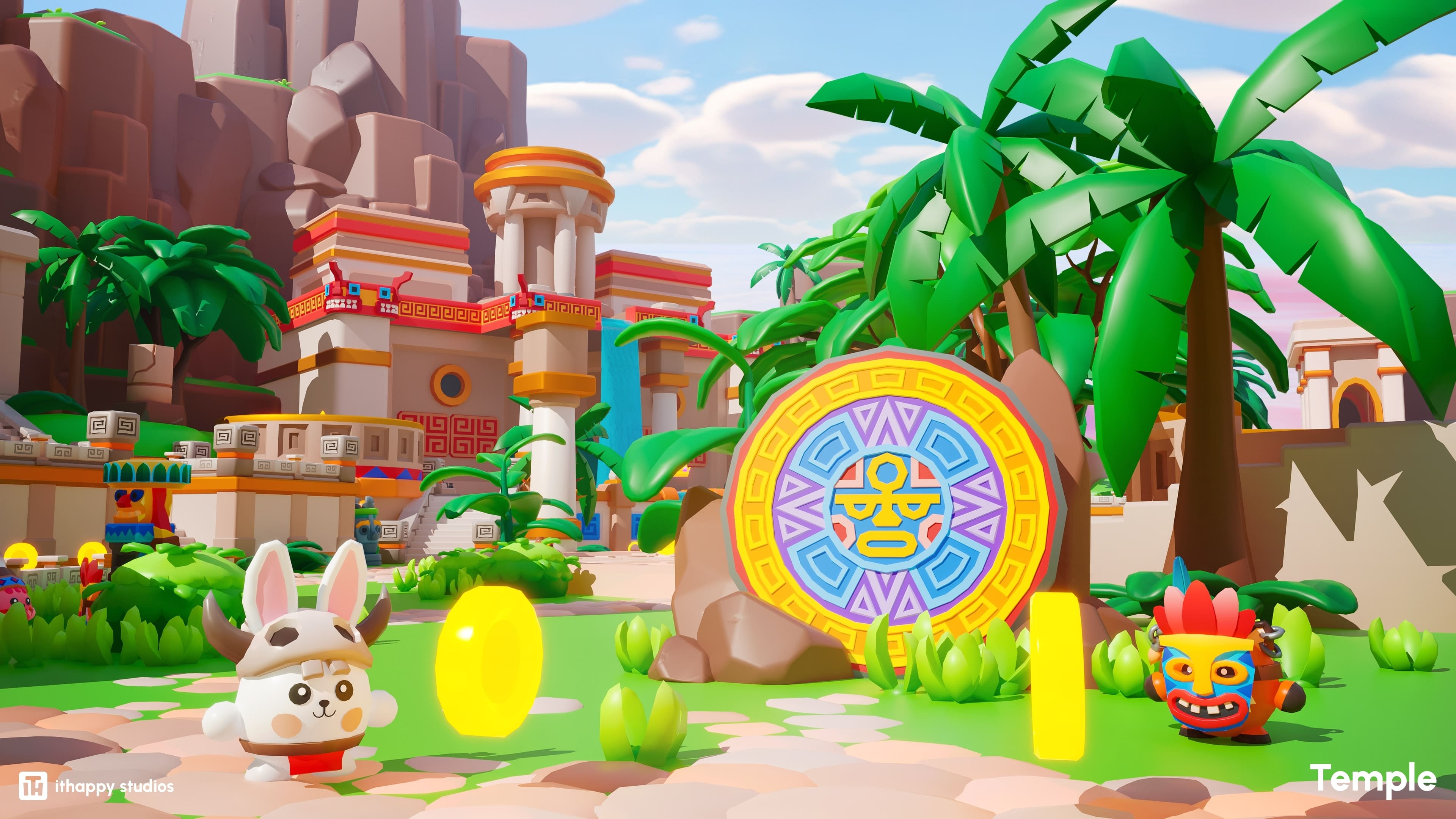 Temple 3D Model Pack | Low-Poly Jungle Temple Assets