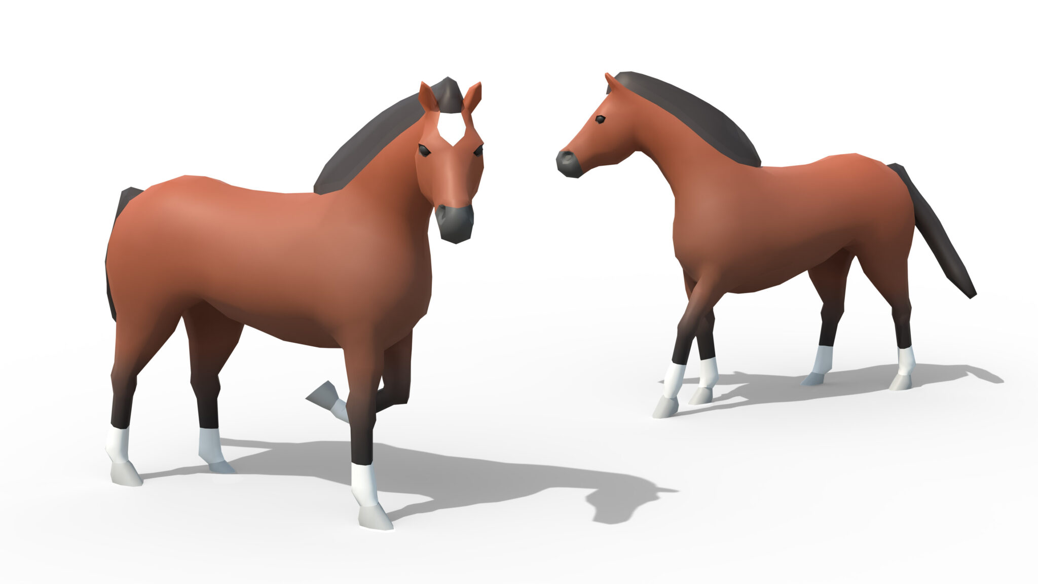 Animals FREE Low-Poly 3D Models Pack - ITHappy Studios